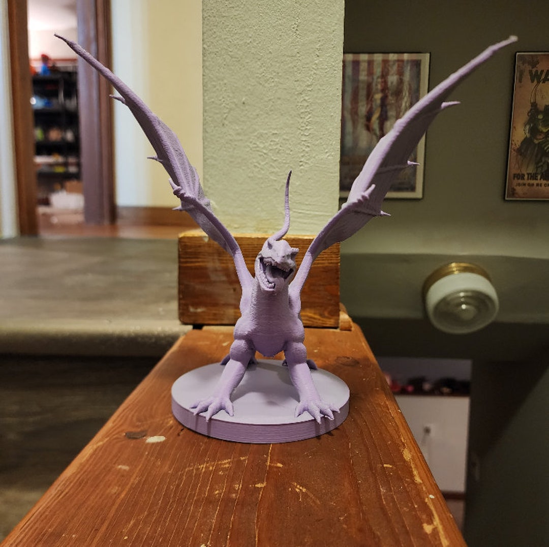 3D Printed Dragon Statue - Etsy