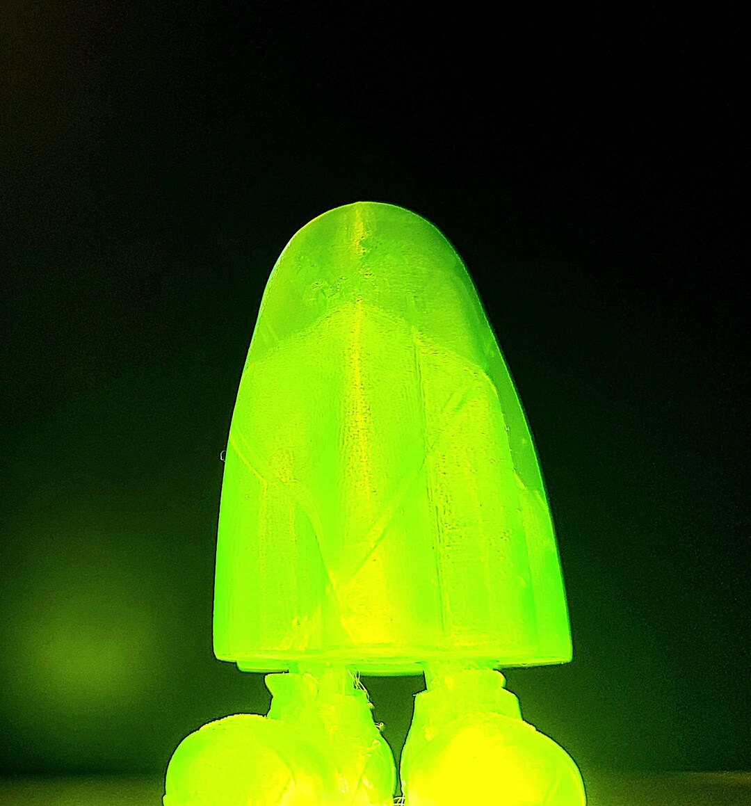 3D Printed Translucent Neon Ghost - Etsy
