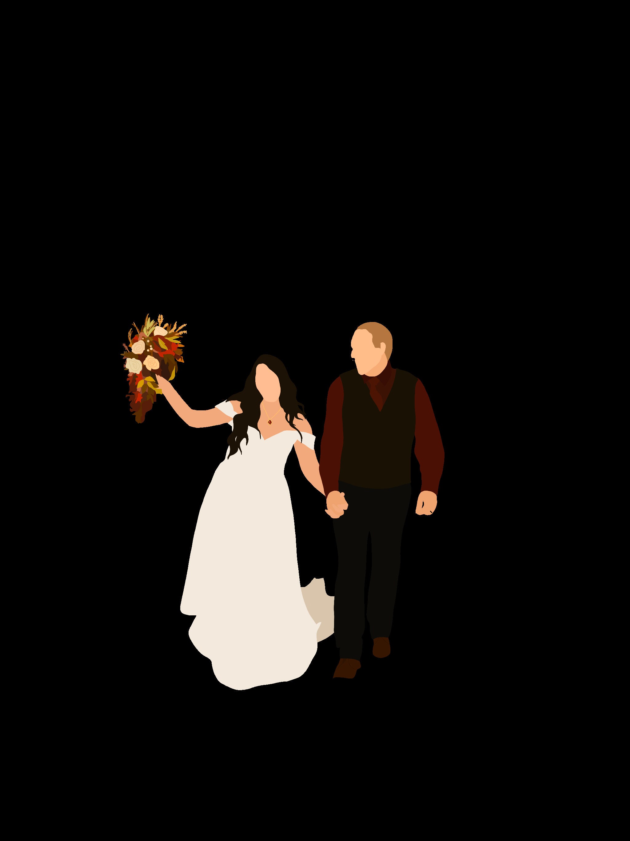 Downloadable Faceless Portrait Custom Drawing - Etsy