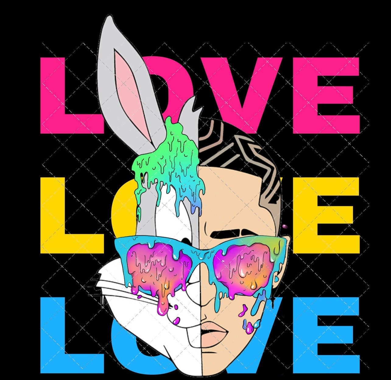 Bad Bunny SVG Bad Bunny PNG | Etsy