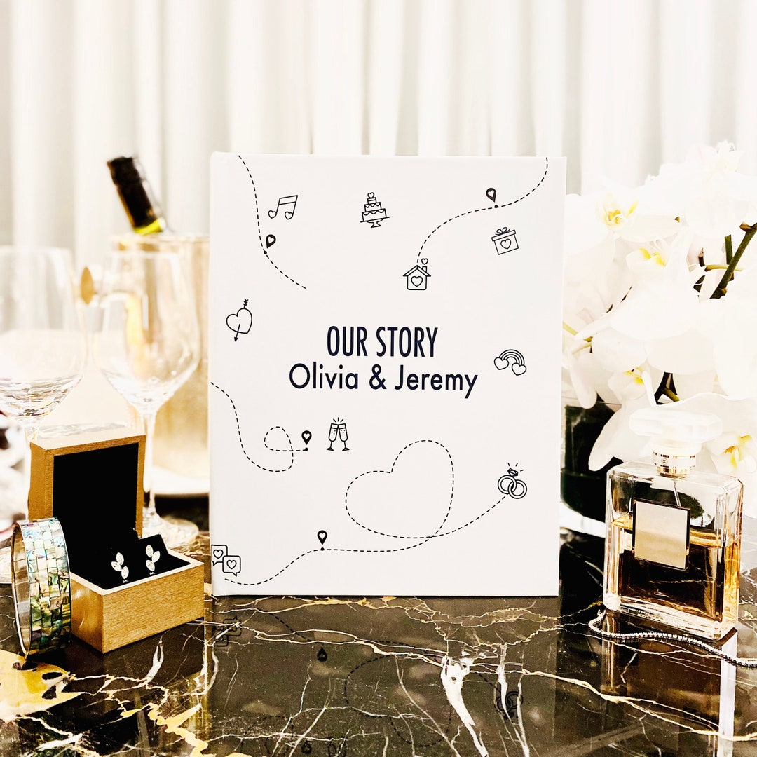Personalised Couples Book | Our Story Book |anniversary Gift ...