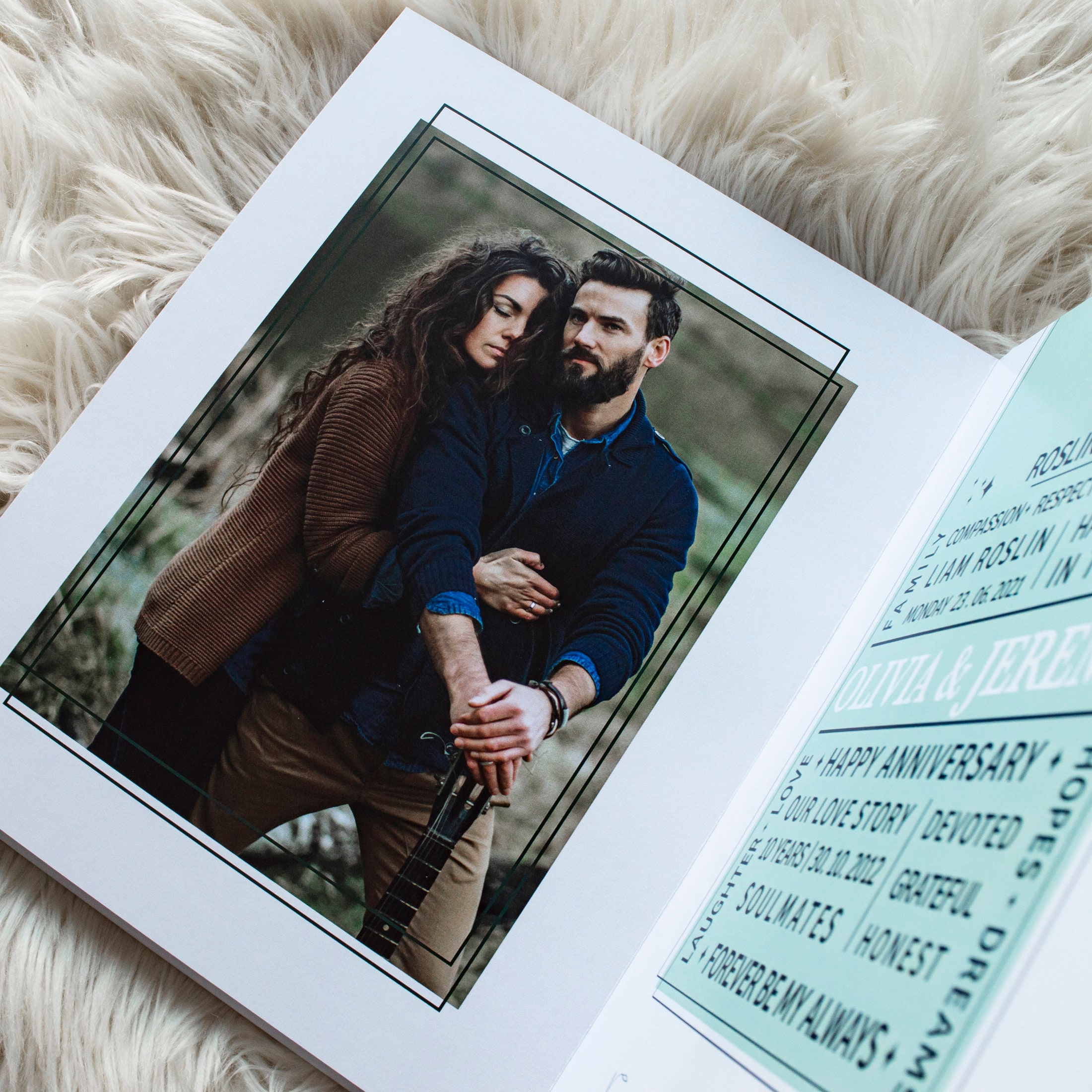 Personalised Couples Book | Our Story Book |anniversary Gift ...