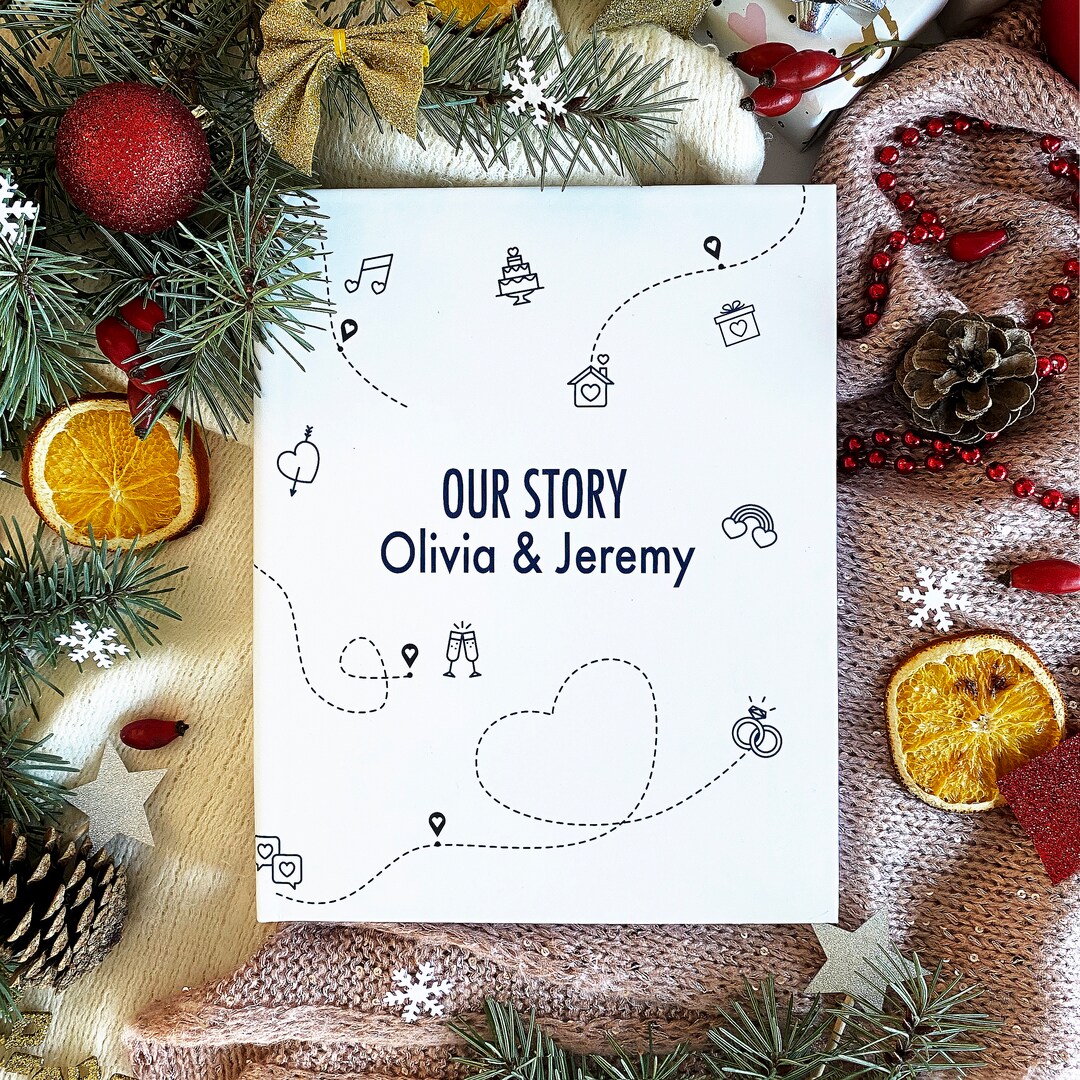 Personalised Couples Book | Our Story Book |anniversary Gift ...