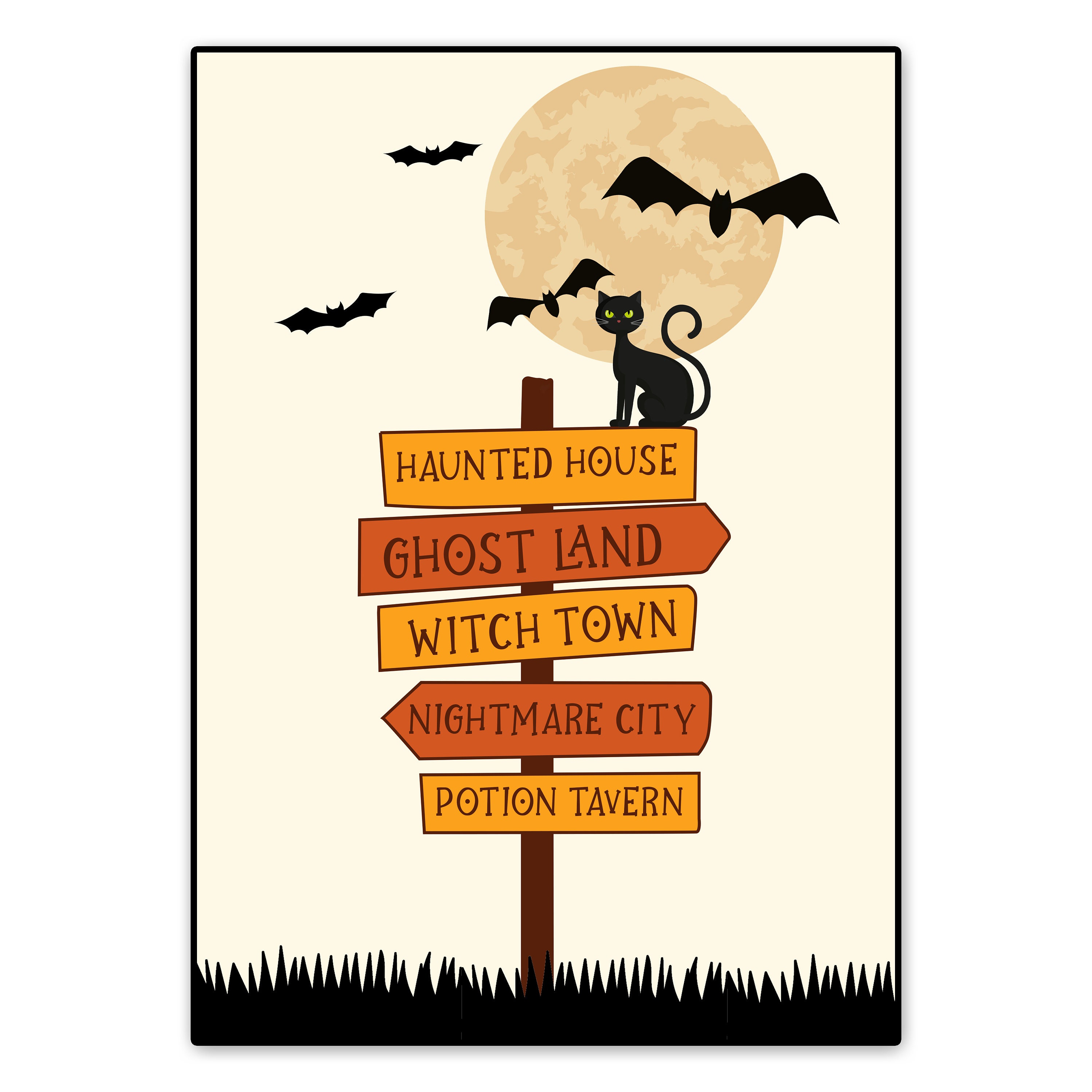 Halloween Spooky Sign Printable| Halloween Room Decor |halloween Decor ...