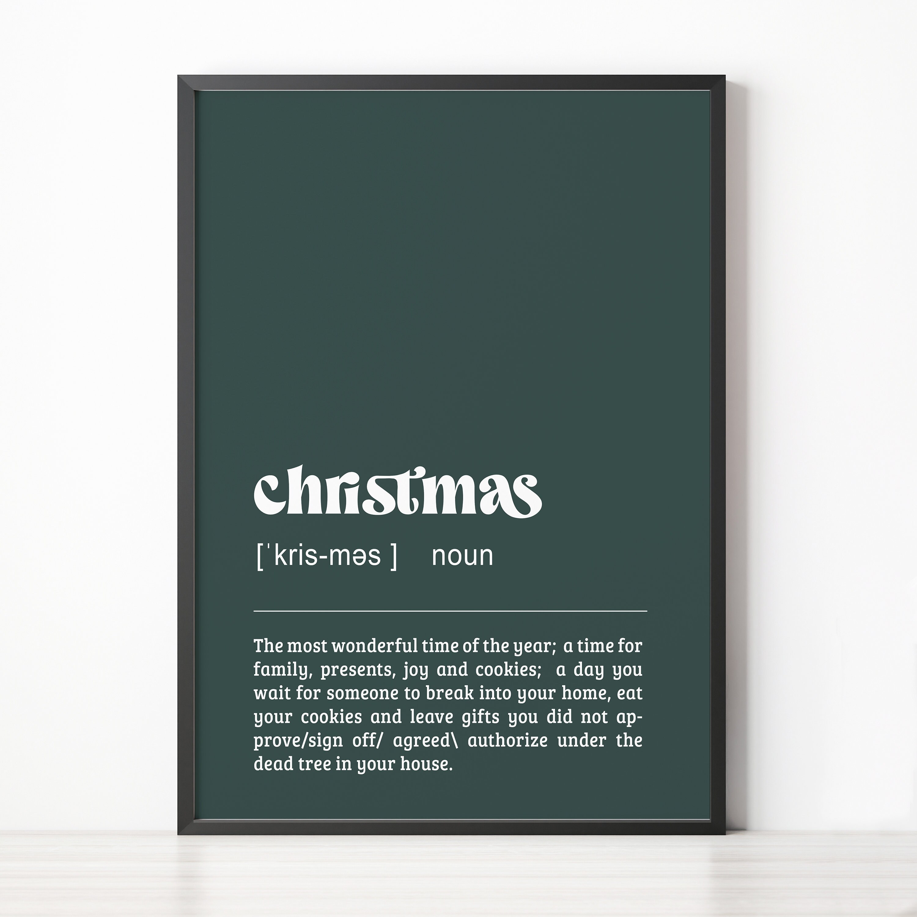 Christmas Definition Printable christmas Decor Holiday Decor Christmas ...
