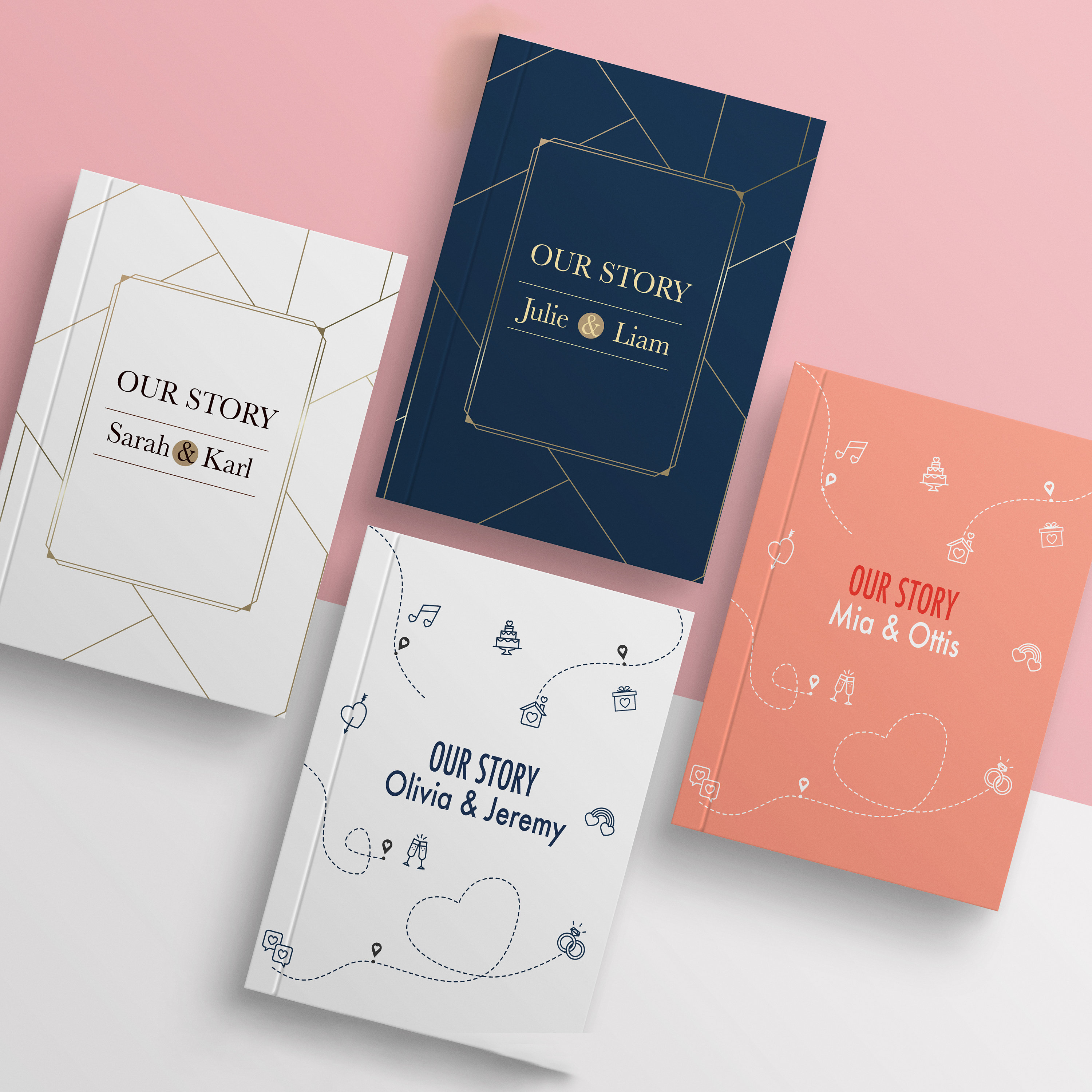Personalised Couples Book | Our Story Book |anniversary Gift ...