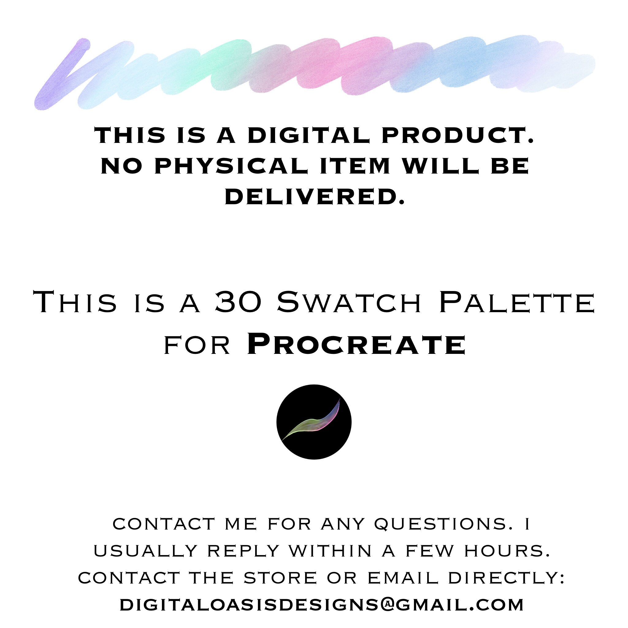 30 Color Swatches for Procreate Mermaid Palette Color - Etsy