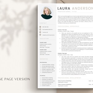 Resume Template Google Docs, Word & Apple Pages, Modern Professional CV ...
