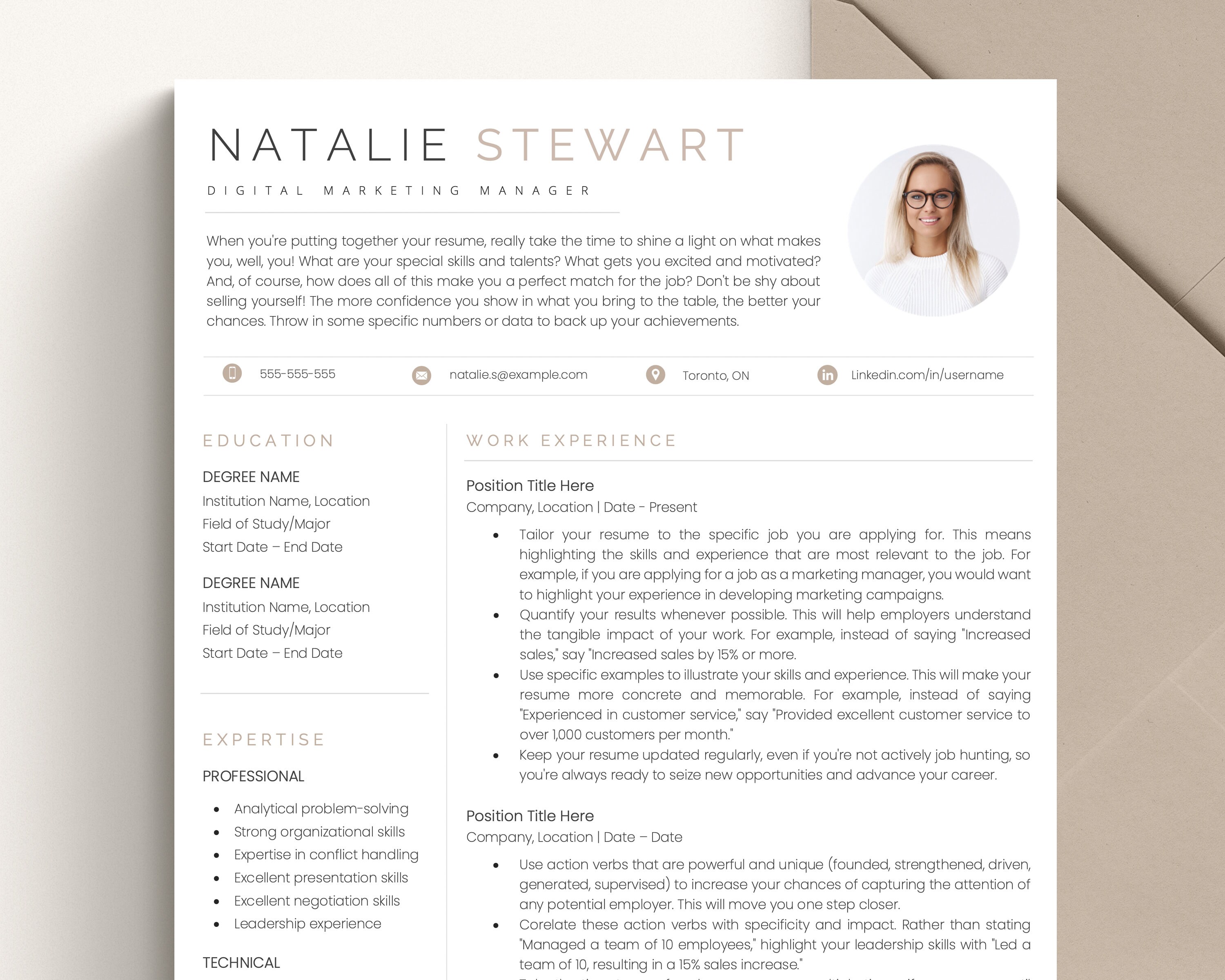 Resume Template Google Docs, Resume Google Docs, Resume Template Word ...