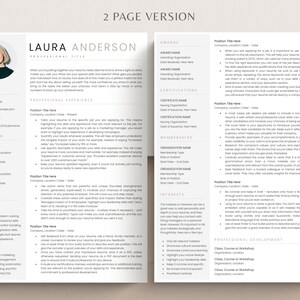 Resume Template Google Docs, Word & Apple Pages, Modern Professional CV ...