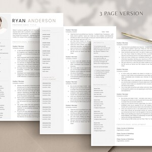 Resume Template Google Docs Word & Apple Pages Modern - Etsy
