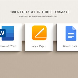 Resume Template, Modern Professional Resume Template Word, Google Docs ...