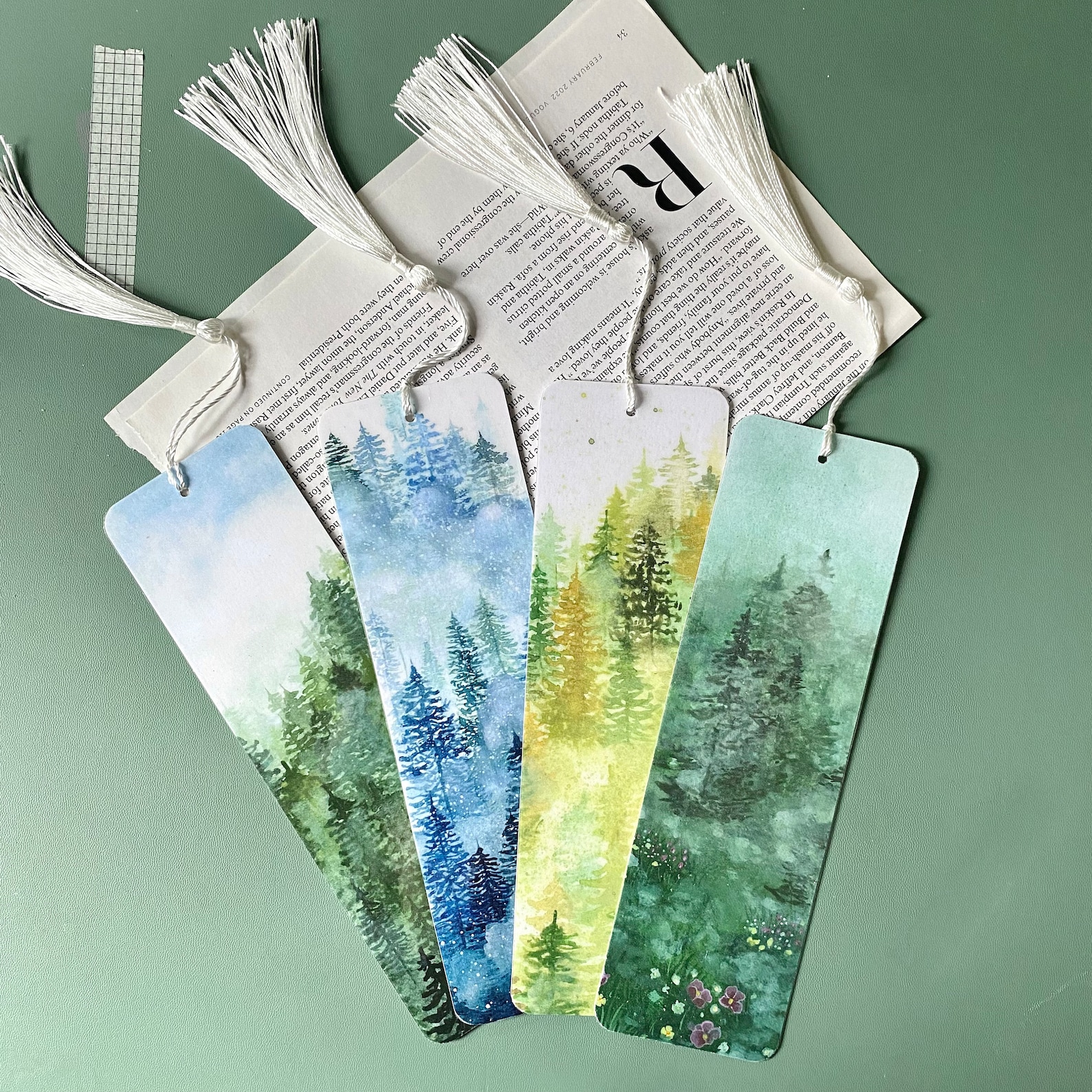 Forest Bookmarks - Seasonal - Winter - Spring - Summer - Autumn - Fall ...