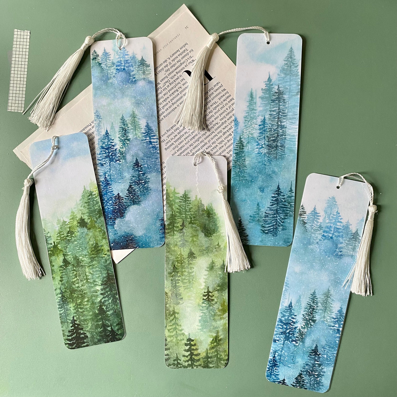 Forest Bookmarks - Seasonal - Winter - Spring - Summer - Autumn - Fall ...