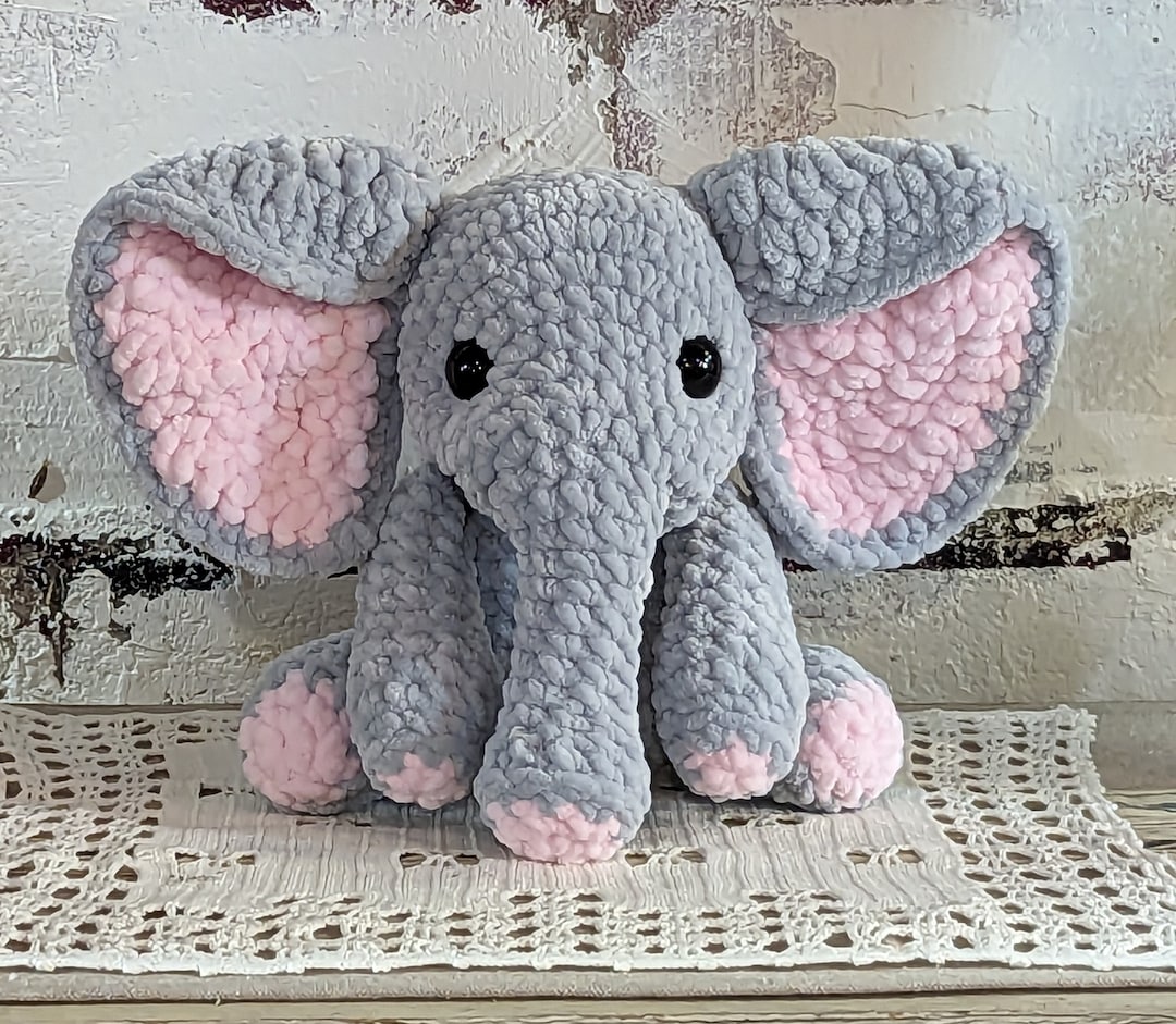 Adorable Crochet Elephant - Etsy