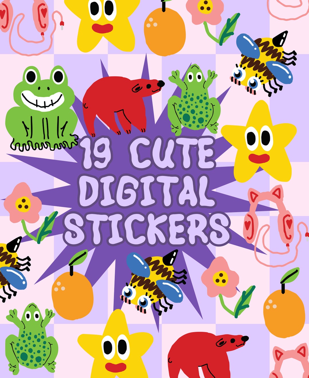 CUTE STICKERS, instant Download, Kawaii Stickers, Goodnotes Stickers ...