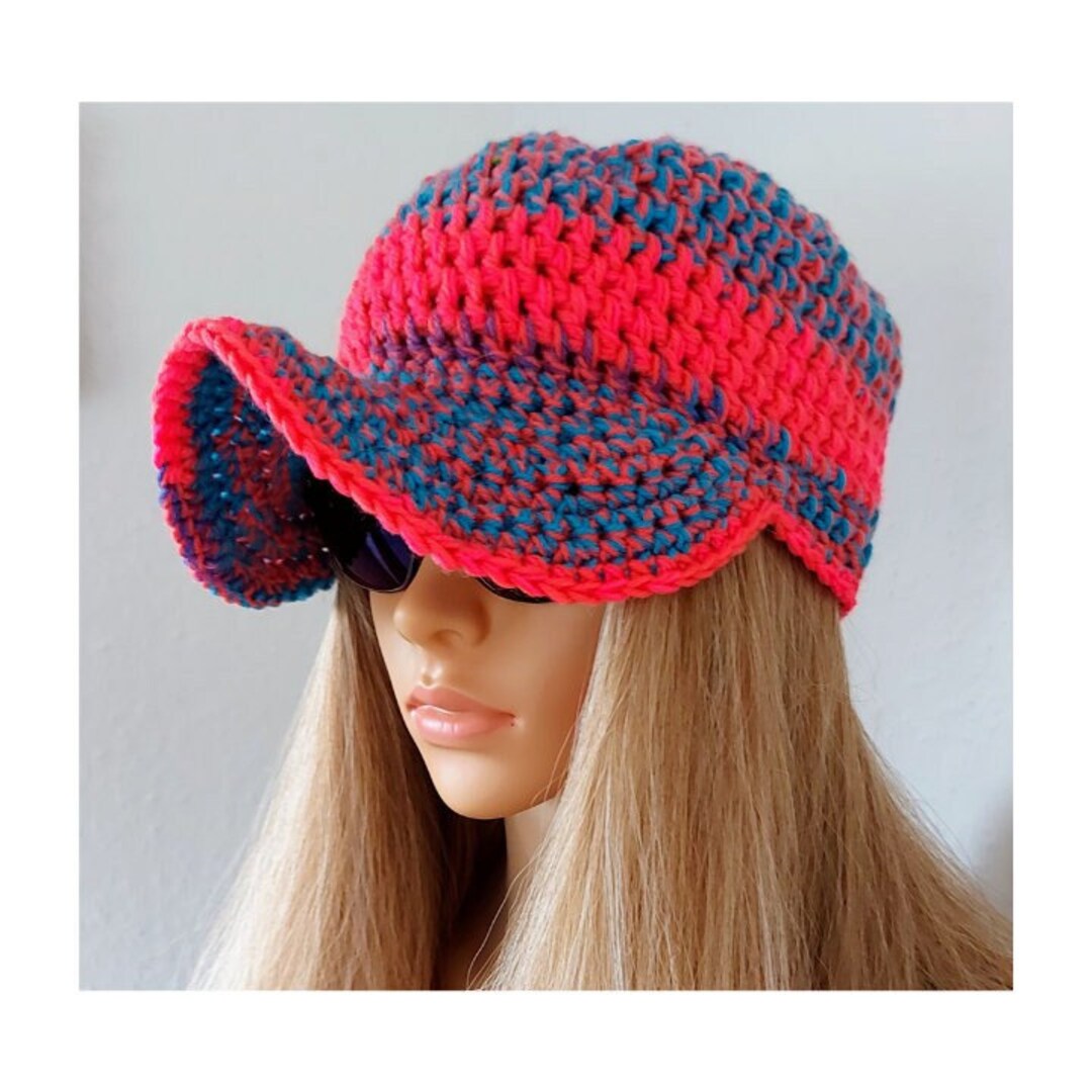 Crochet Baseball Cap Men & Women, Crochet Newsboy Hat, Newsboy Hat ...