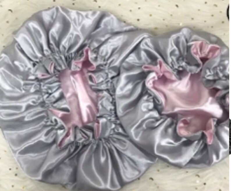 Adult Silky Satin Bonnet, Reversible Satin Bonnet for Sleep, Silk Satin ...