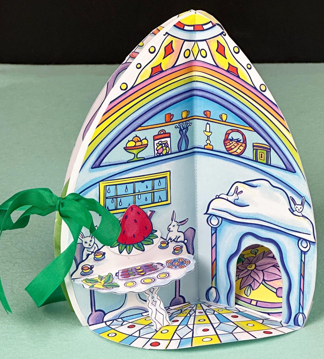 Printable Easter Bunny Pop-up Book & Doll House – DIY Spring Craft for ...