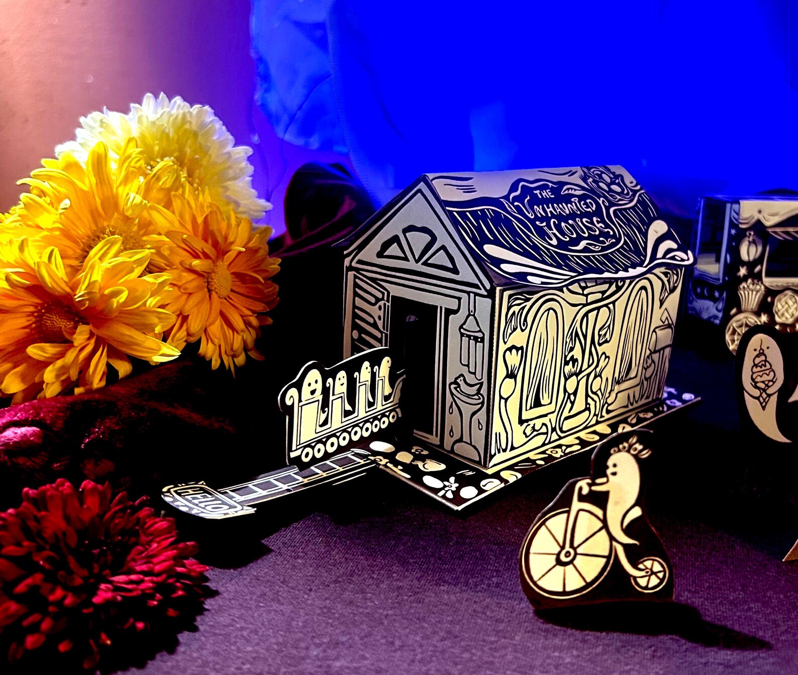 Ghost Carnival Printable Toy and Decor, Halloween Papercraft, Spooky ...