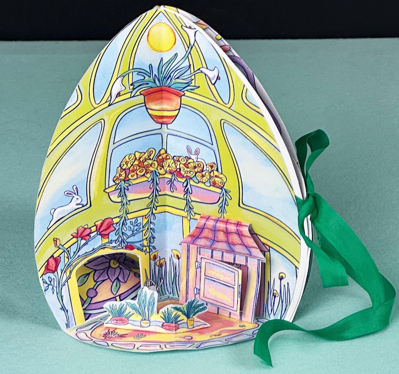 Printable Easter Bunny Pop-up Book & Doll House – DIY Spring Craft for ...