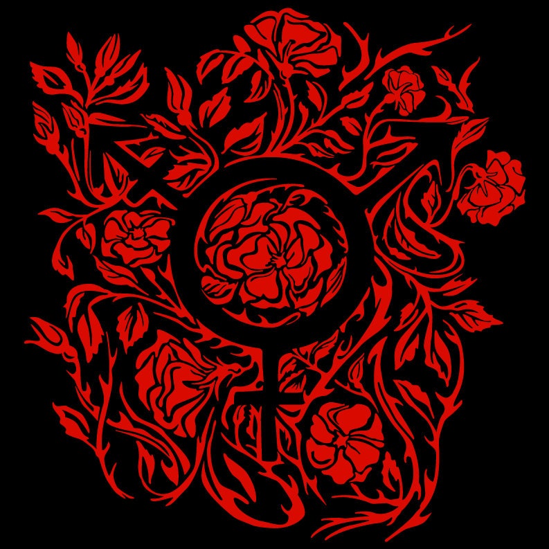 Transgender Symbol Rose Garden SVG | Subtle Pride Design for Cricut ...