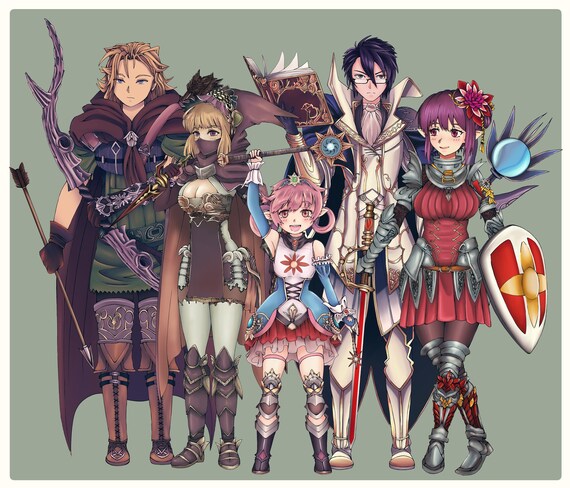 Custom Digital Detailed D&D Character Fantasy RPG Game Anime - Etsy