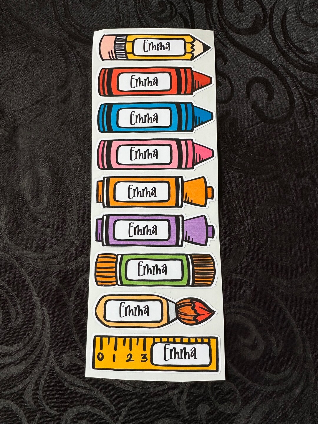 Back to School Supply Labels - Personalized Name Labels - School ...
