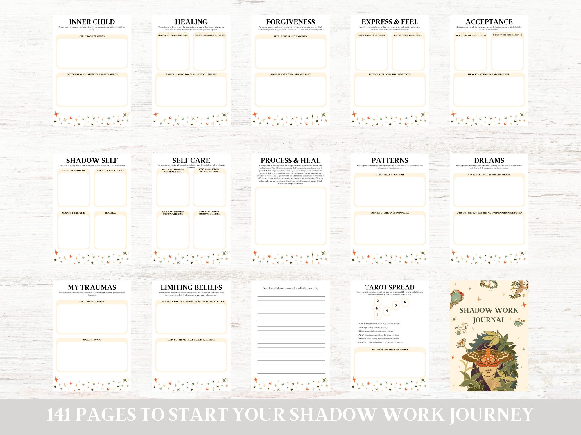 Shadow Work Journal Pages, Shadow Work for Beginners, Inner Child ...