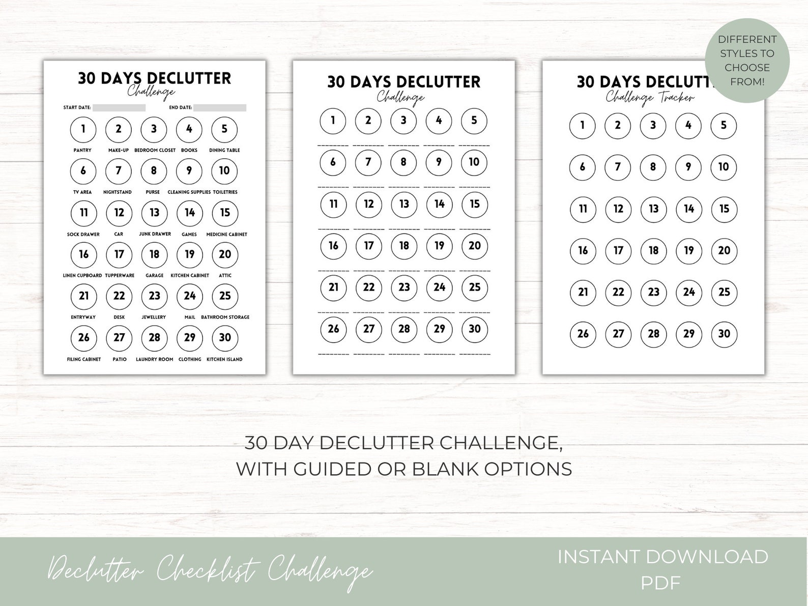 Declutter Checklist, Cleaning Checklist, Declutter Planner, Declutter ...