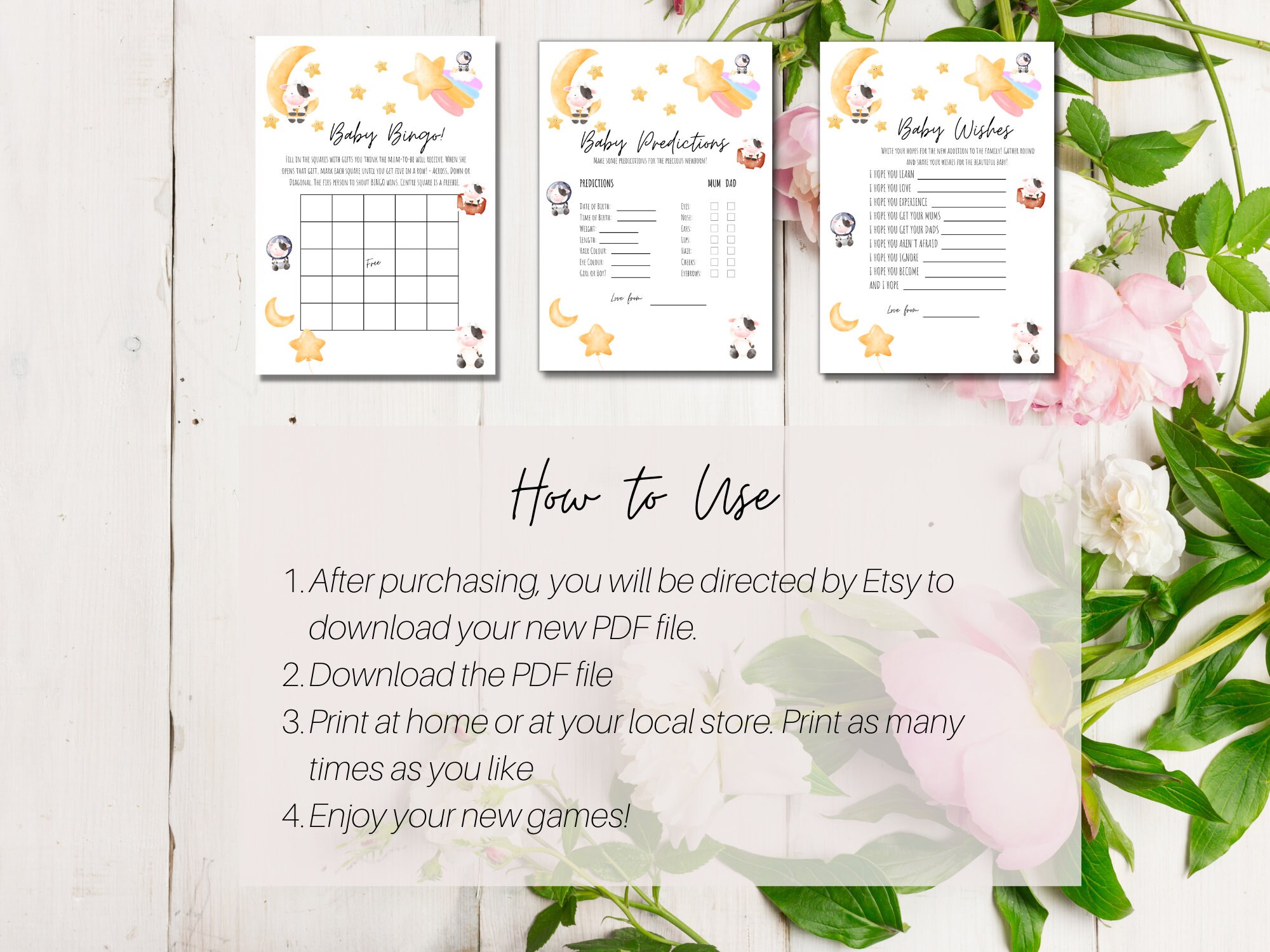 Baby Cow Baby Shower, Cow Baby Shower Games, Neutral Baby Shower, Baby ...