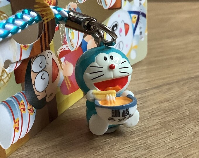 Doraemon Eats Udon Noodle Netsuke Key Ring - Etsy
