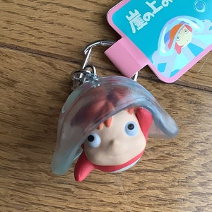 Ponyo Figurine Key Charm, Key Ring, Studio Ghibli - Etsy