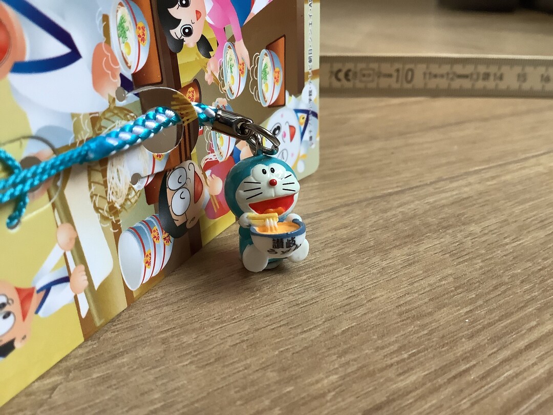 Doraemon Eats Udon Noodle Netsuke Key Ring - Etsy