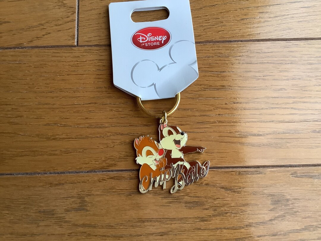 Chip 'n Dale Metal Key Ring, Bag Charm, Disney - Etsy