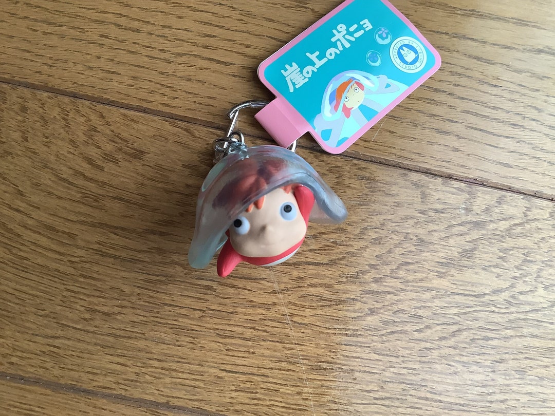 Ponyo Figurine Key Charm, Key Ring, Studio Ghibli - Etsy