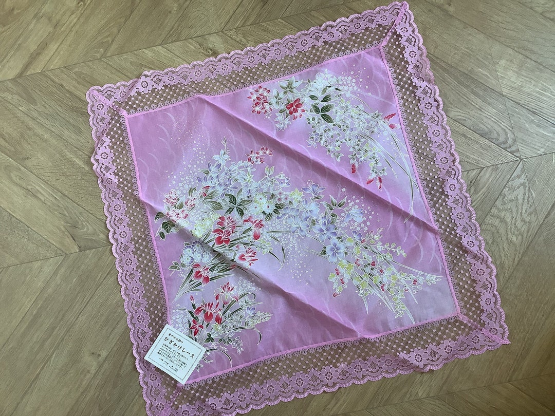 Vintage New Japanese Lace Napkin, Handkerchief, 53 X 53 Cm / 20" X 20 ...