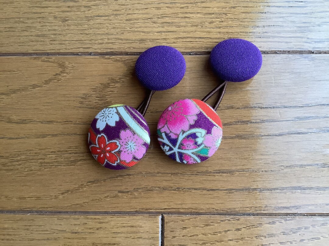 Classic Japanese Pattern Hair Ties, Set of 2 - Etsy