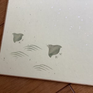Colored Sumi-e Art, Japanese Sumi-e Shikishi Board With Signature - Etsy UK