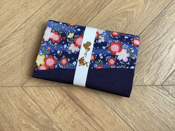 Japanese chirimen charming tissue paper holder, pouch - Gem