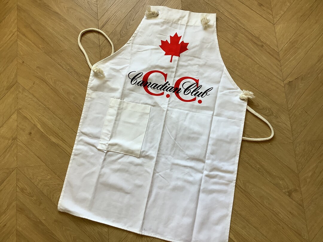 Vintage Cotton Blend Canadian Club Apron - Made in Japan - Etsy