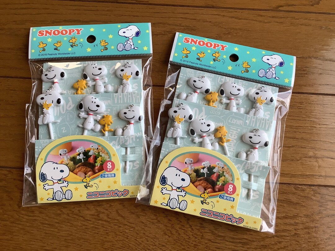 Snoopy Bento Picks, Cake Decoration (2 Packs, Set of 8) - Etsy
