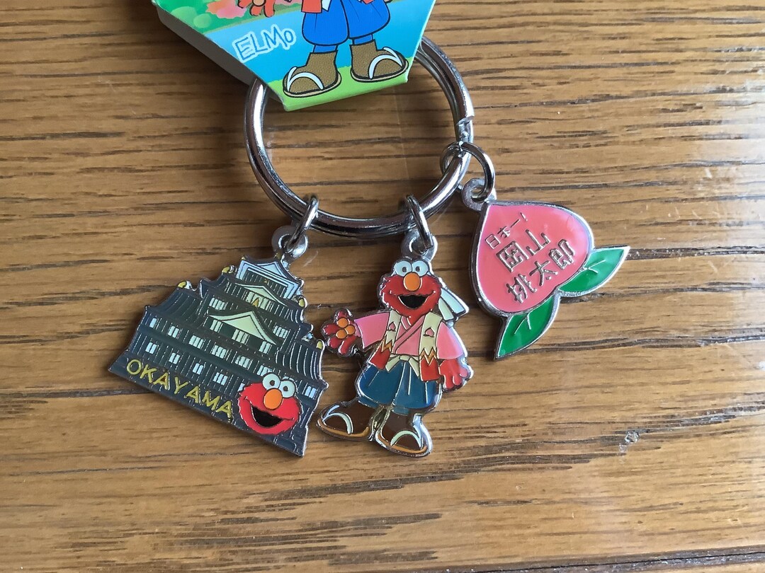 Elmo in Okayama Metal Key Ring, Sesame Street - Etsy