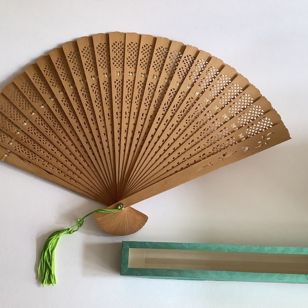 Wooden Hand Fan - Etsy
