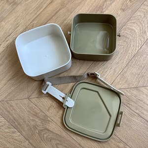 Vintage Japanese Two-stage Lunch Box With Handle, Vintage New. - Etsy