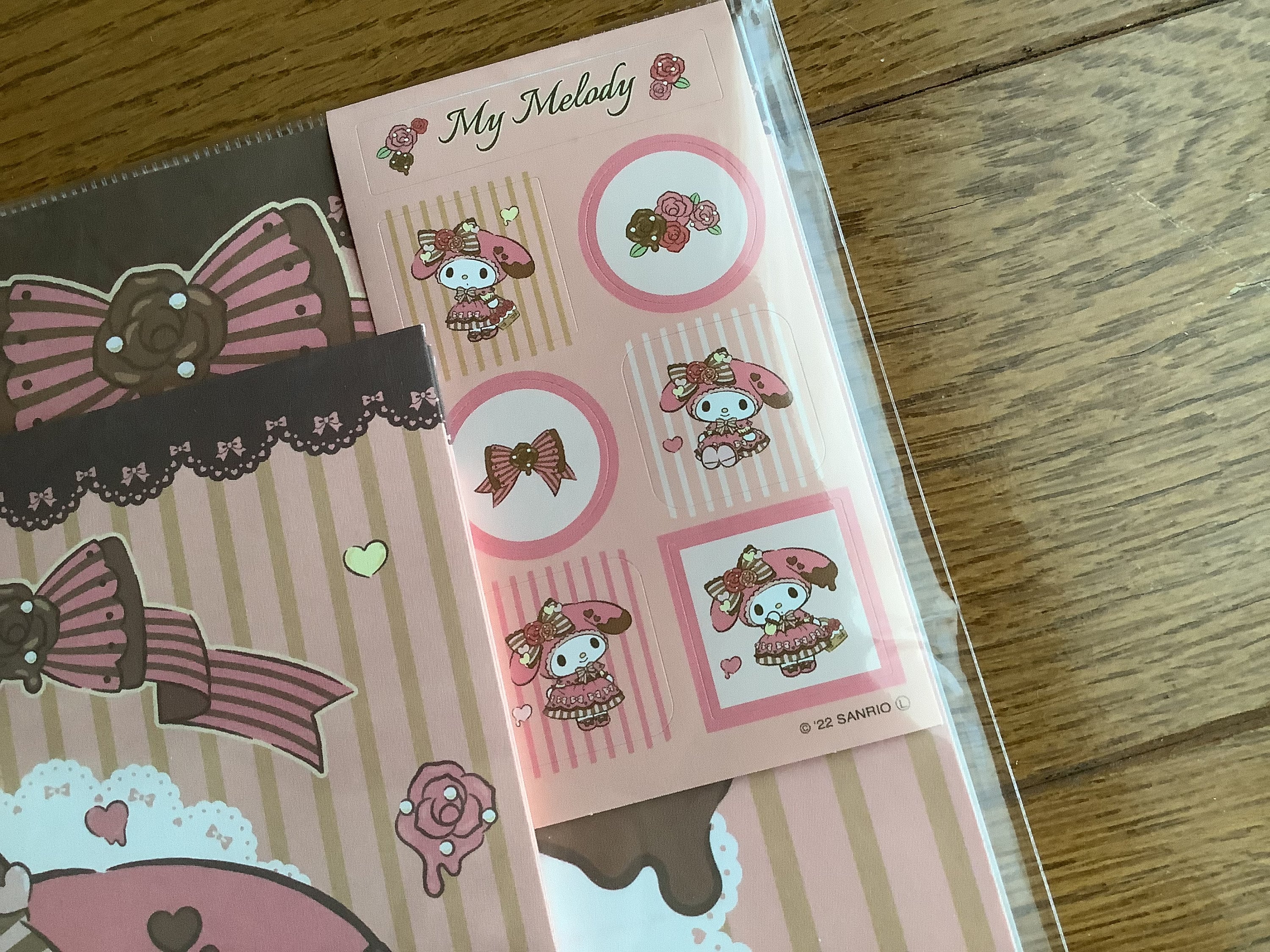 Sanrio My Melody Letter Set, 8 Sheets of Letter Paper, 4 Envelopes, 4 ...