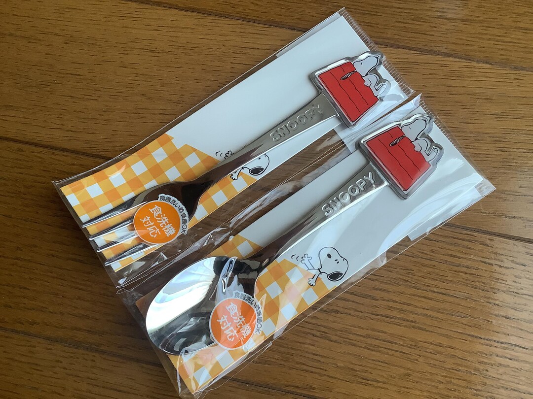 Snoopy Spoon and Fork, Peanuts, Set of 2 - Etsy