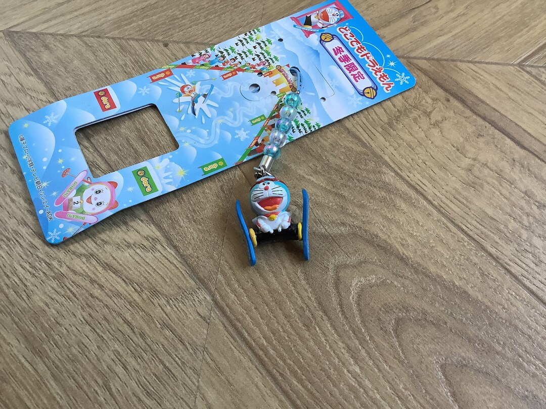 Skiing Doraemon Wallet Charm, Bag Charm, Key Charm - Etsy