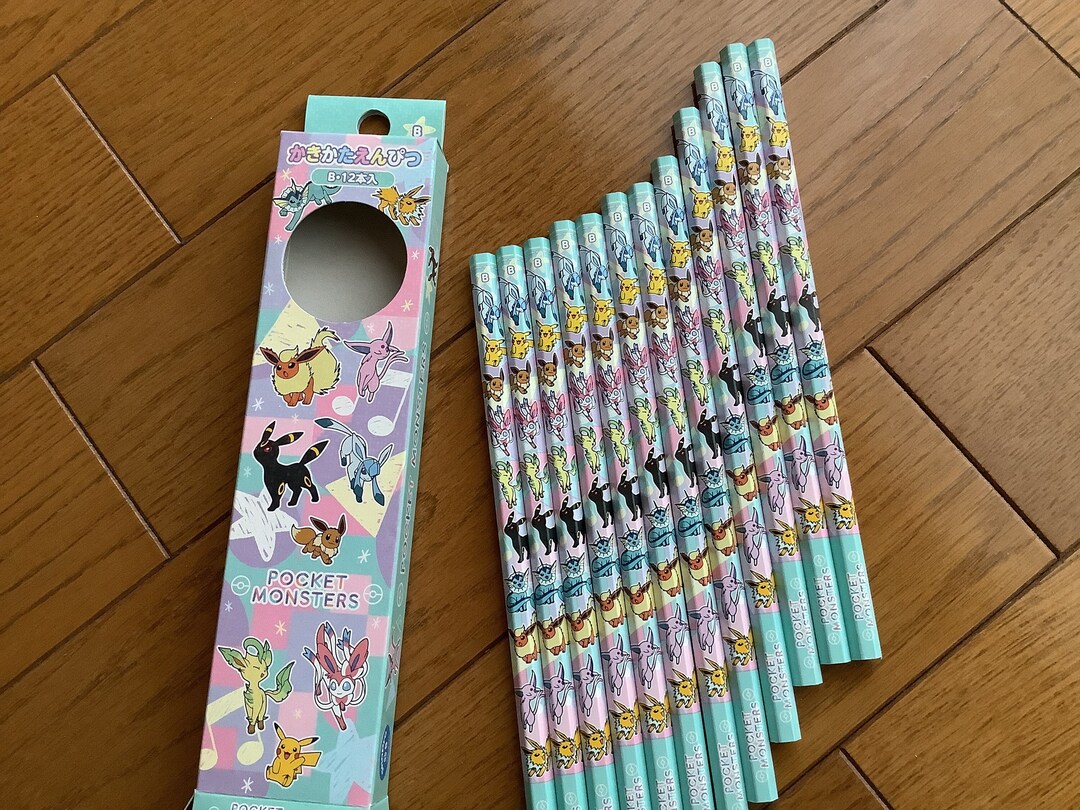 Pokémon Pencils, B, Set of 12, Made in Japan - Etsy