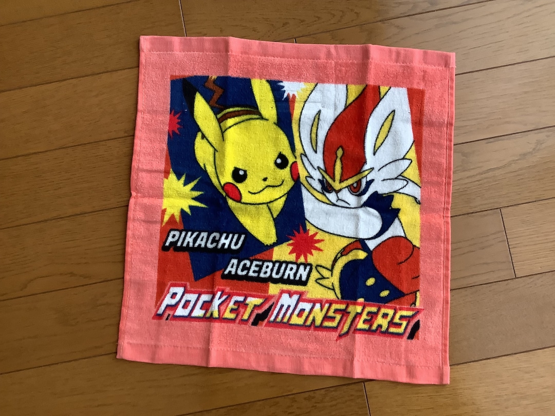 Pokemon Terry Velour Hand Towel, 34 X 35 Cm - Etsy